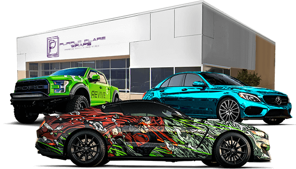 Small Town Service, Big City Styles - Purple Flare Wraps